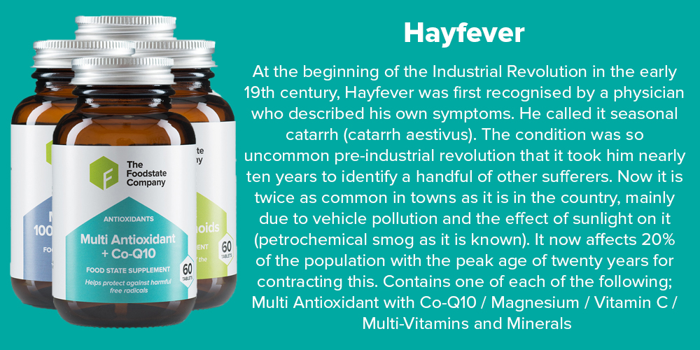 Are You The 1 in 5 Who Suffer From Hayfever? | The Foodstate Company